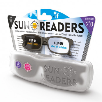 Sun Readers | Reading Glasses with Clip-on UV filter | IF